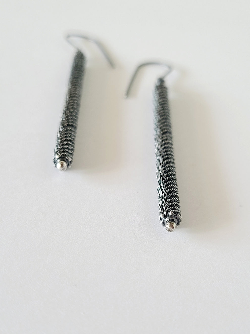 Column Earrings-Helix – Flying Crow Metalworks